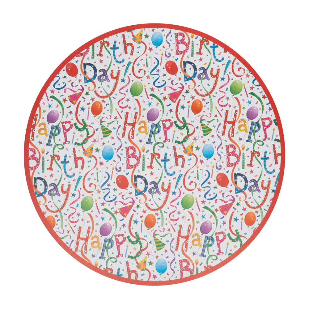 Happy Birthday Placemats - 12 Per Package – Caspari UK