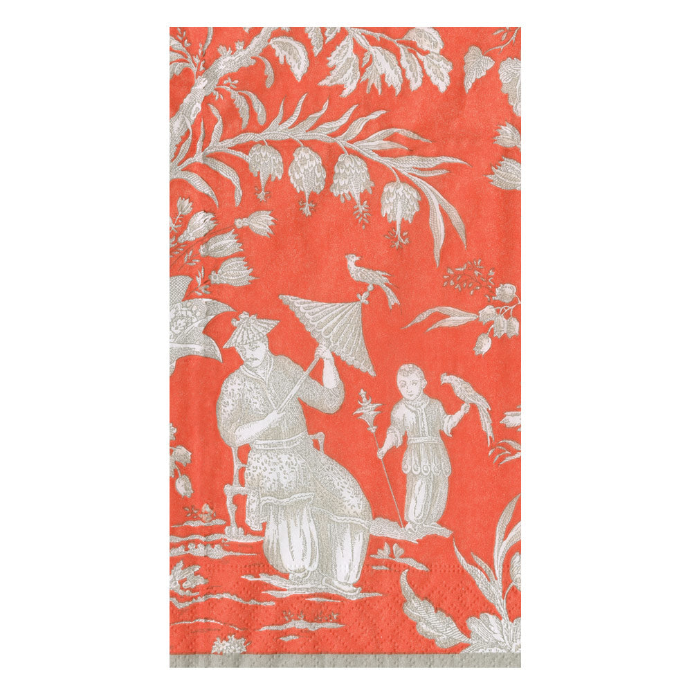 Silk Road Toile Mandarin Guest Towel – Caspari UK