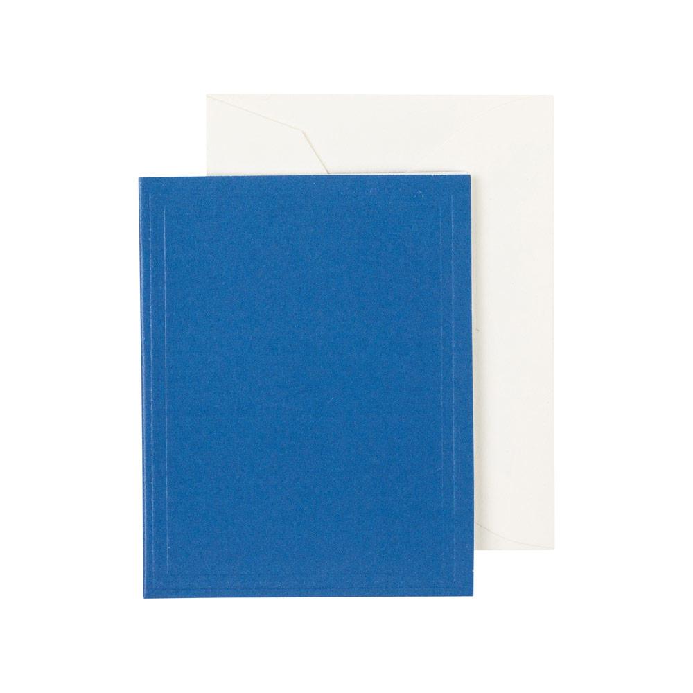 Caspari Solid Gift Enclosure Cards in Navy - 4 Mini Cards & 4 Envelopes ...