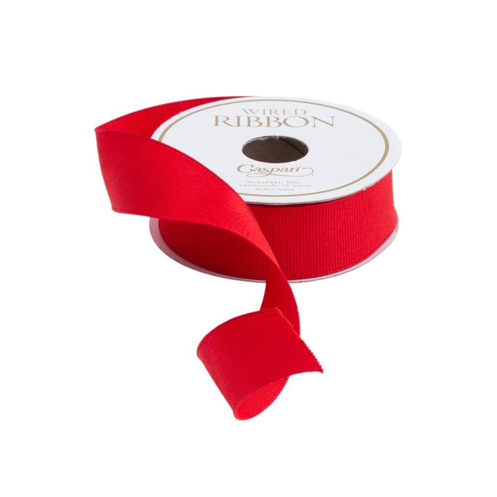 Caspari Narrow Red Grosgrain Ribbon - 8 Yard Spool – Caspari UK